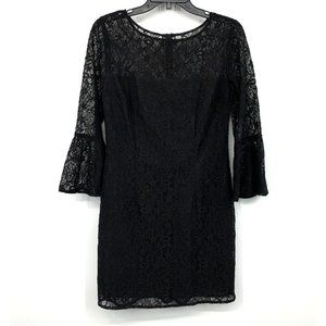 BB Dakota | Dresses | Bb Dakota Dress Billie Black Lace Bell Sleeve ...